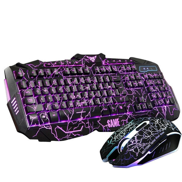 Russian Keyboard Changeable LED with Color Luminous Backlit Multimedia ...